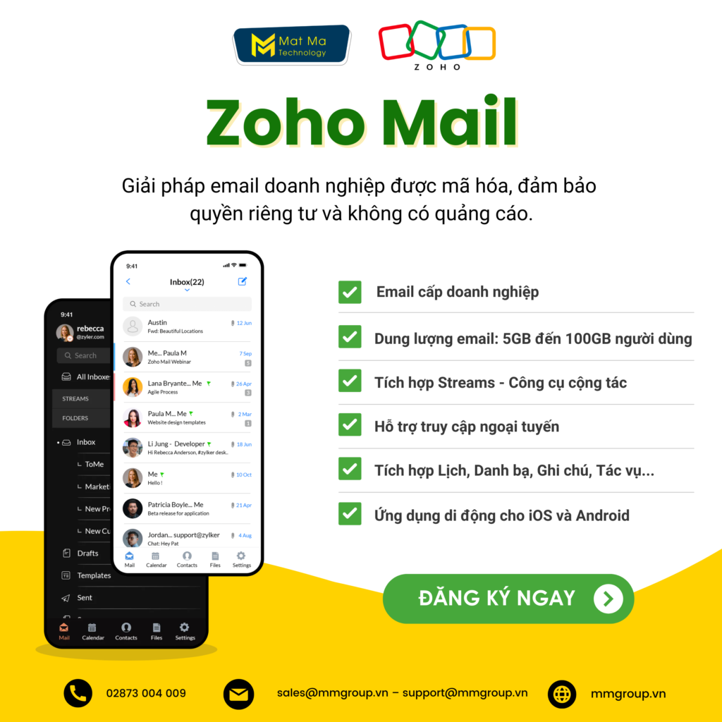 Zoho Mail là lựa chọn tốt nhất nếu bạn muốn thay thế Google Workspace ...