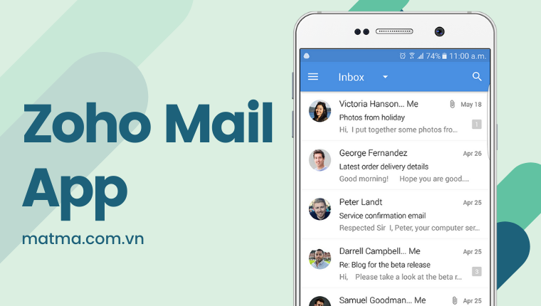 Ứng dụng Zoho Mail trên di động - Zoho Mail App phiên bản mới nhất