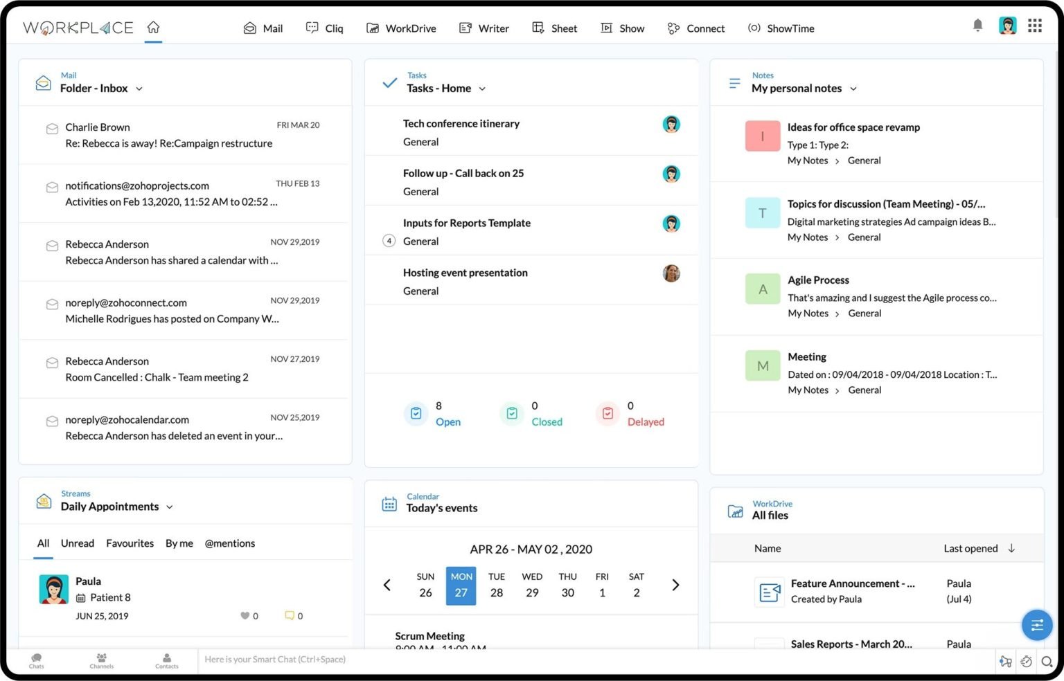 Zoho Workplace - Bộ ứng dụng công cụ văn phòng toàn diện trên đám mây